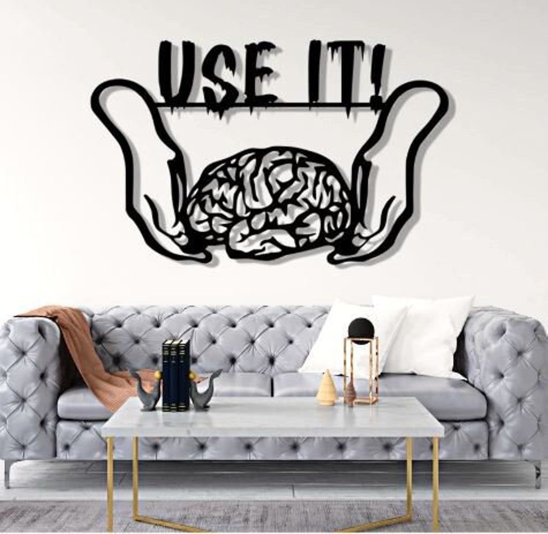 Brain Svg Dxf Png Files , Laser Cut File , Brain Use It , Idea ...