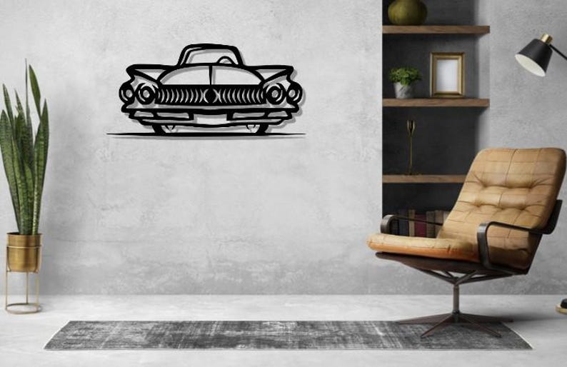 Vintage Car Svg Dxf Files Laser Cut File Retro Cars Wall Art for Cnc ...