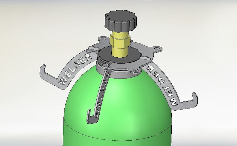 Welding Bottle Tank Hooks Dxf Svg Files, Metal Cutting , Mount ...