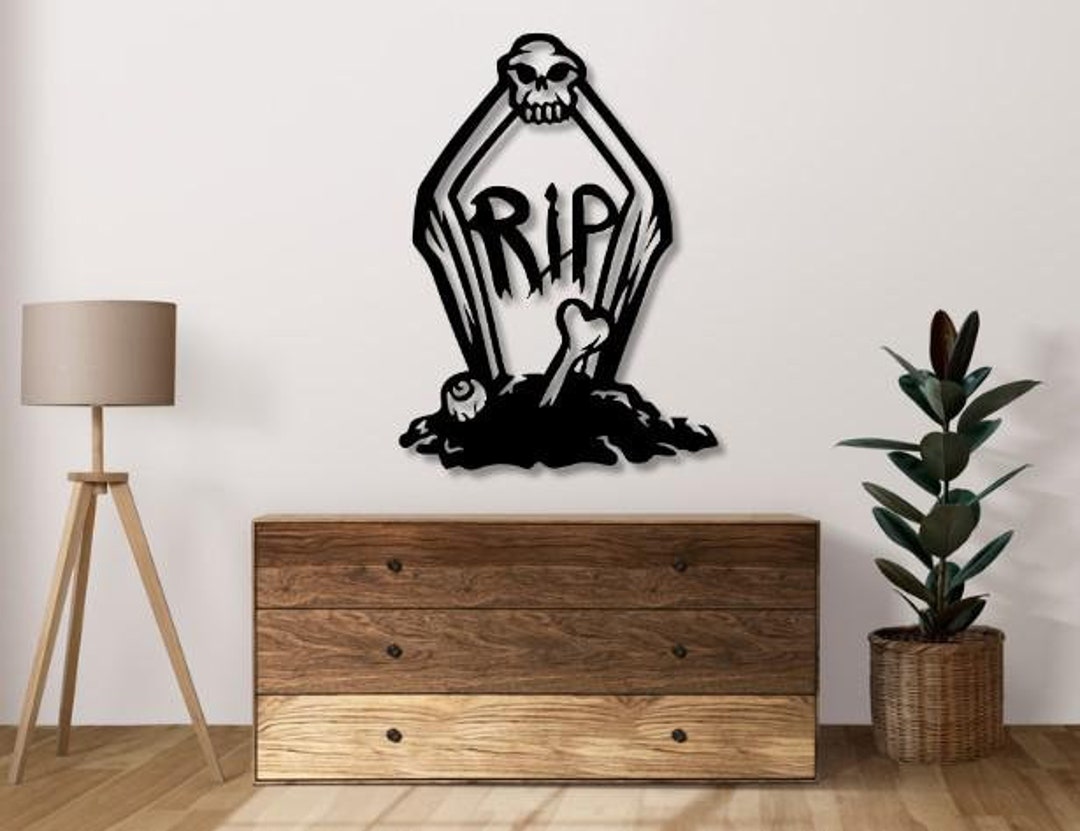 RIP Graveyard Laser Cut File, Halloween Vector (svg, Dxf, Png) - Etsy