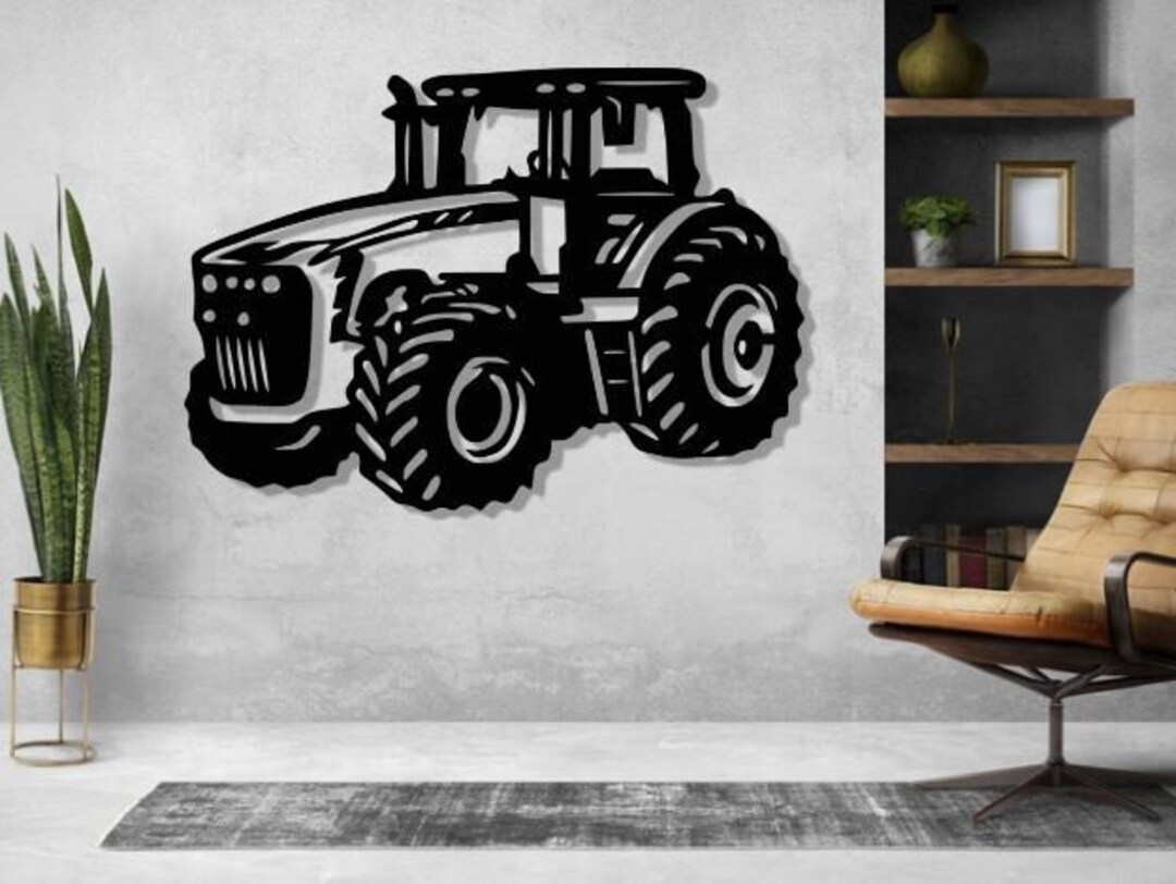 Tractor Svg Dxf Png Files , Laser Cut File , Tractor Vectorel Cut File ...