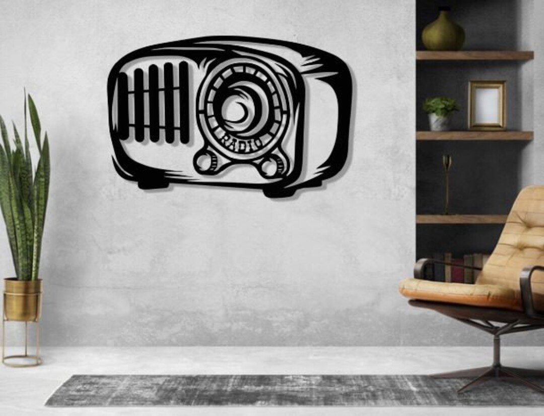 Old Radio Svg Dxf Png Files Laser Cut File Vintage Radio - Etsy