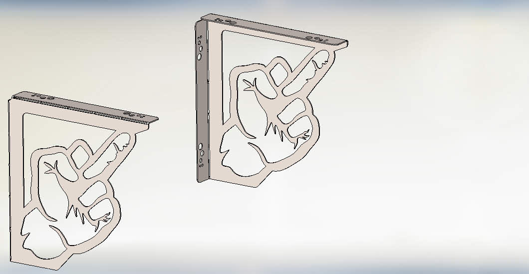 Middle Finger Shelf Bracket Cut Files, CNC Plasma Laser (DXF, SVG) - Etsy