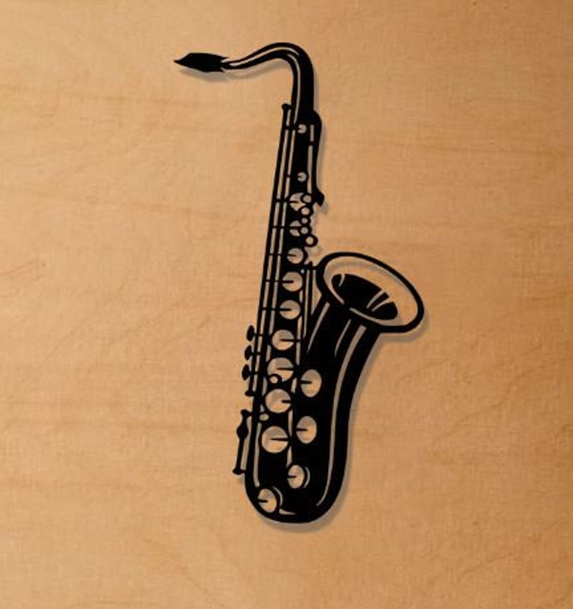 Saxophone SVG DXF PNG Files, Laser Cut Music Instrument Wall Decor - Etsy