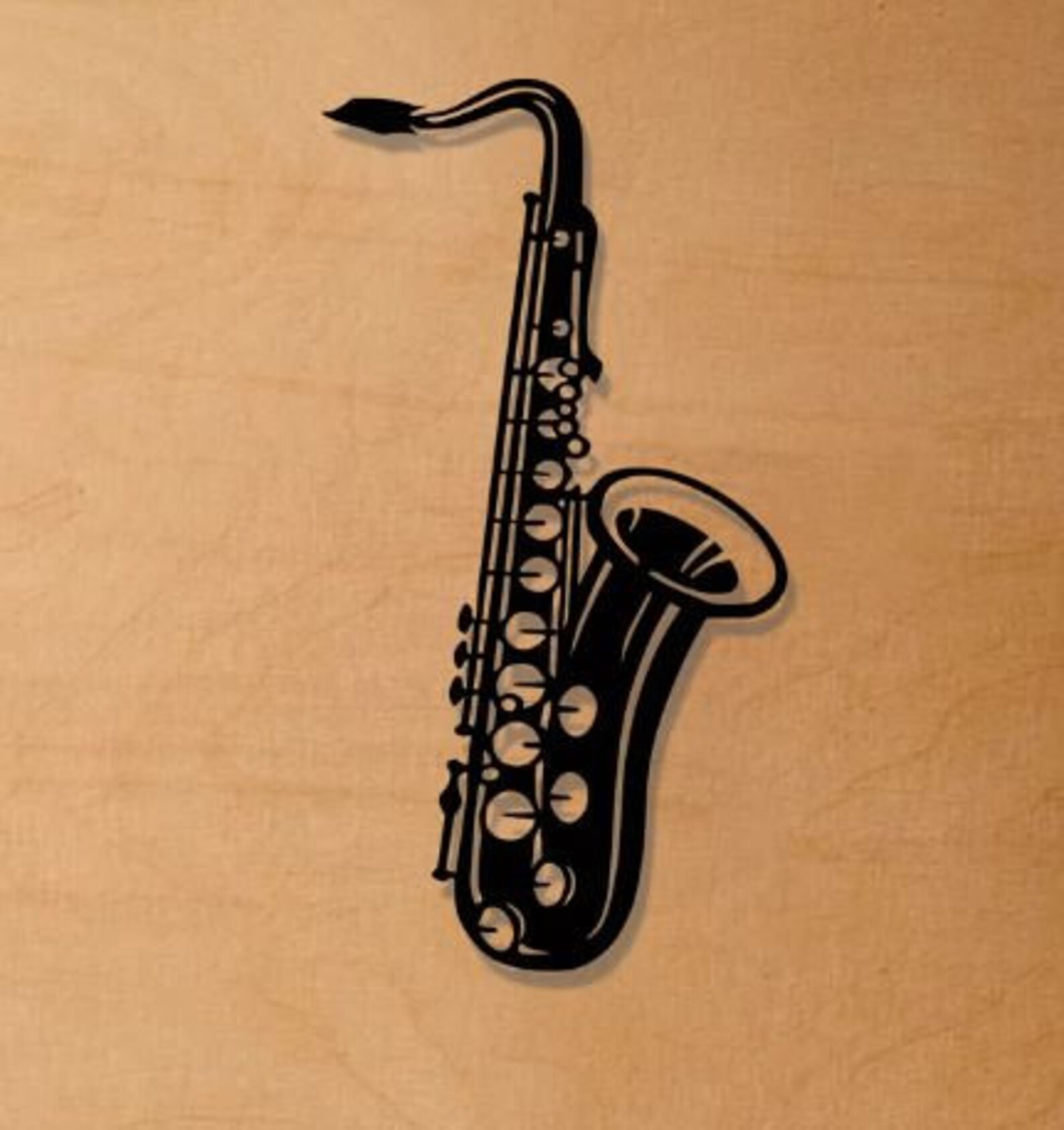 Saxophone SVG DXF PNG Files, Laser Cut Music Instrument Wall Decor - Etsy