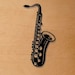 Saxophone SVG DXF PNG Files, Laser Cut Music Instrument Wall Decor - Etsy