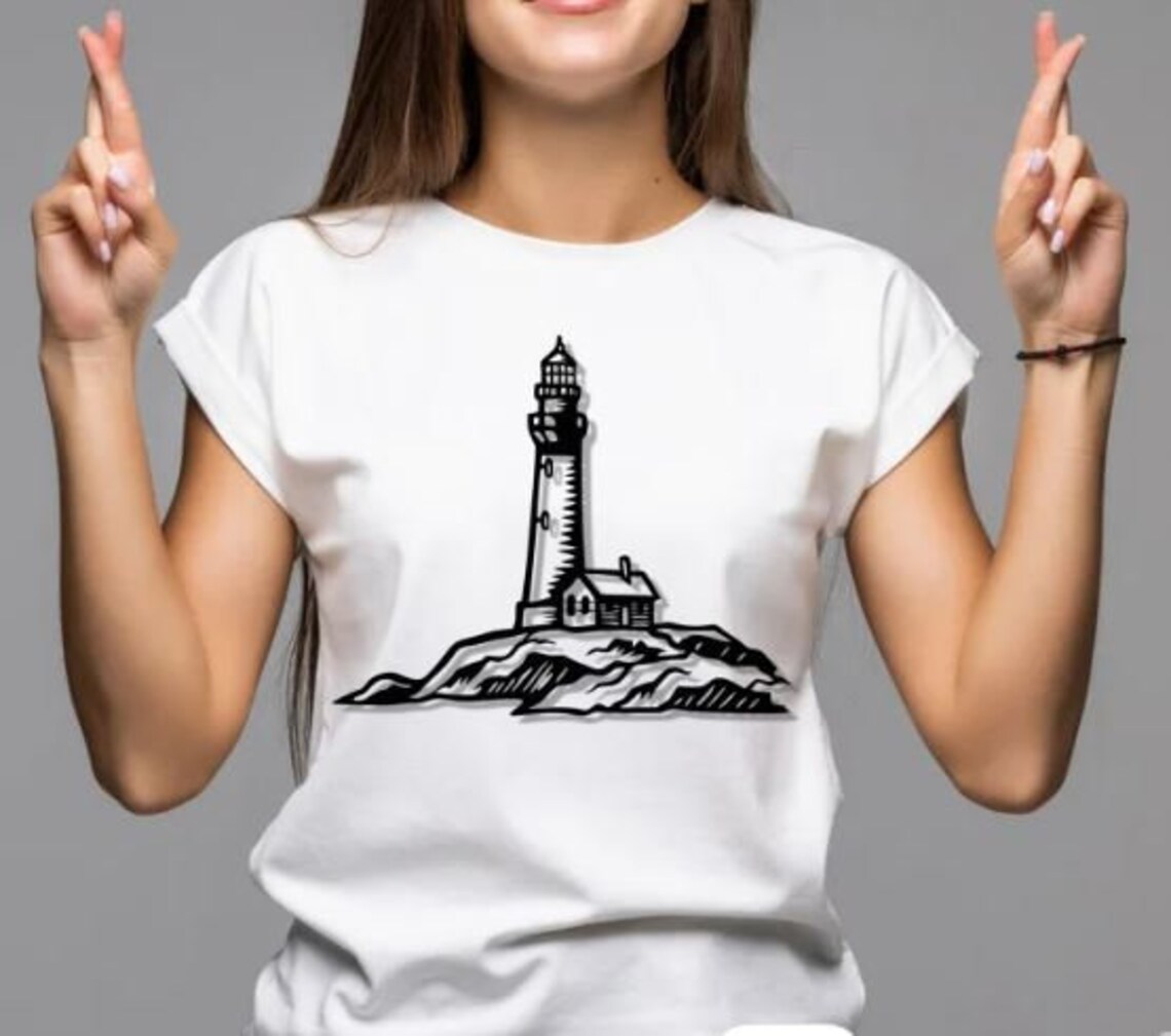 Lighthouse Svg Dxf Png Files , Laser Cut File , Sea Shipping Port Ship ...