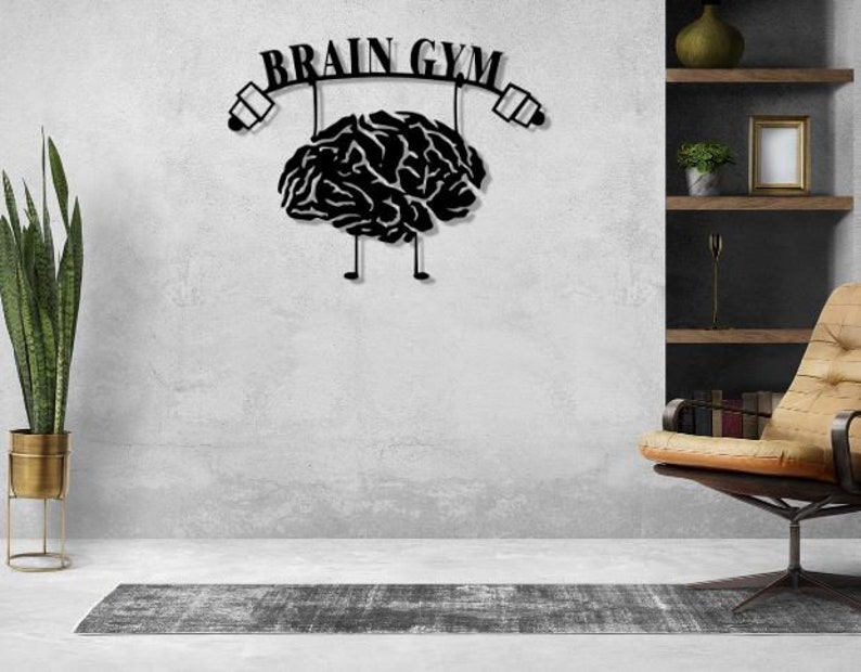 Brain Svg Dxf Png Files , Laser Cut File , Brain , Gym , Wall Art for ...