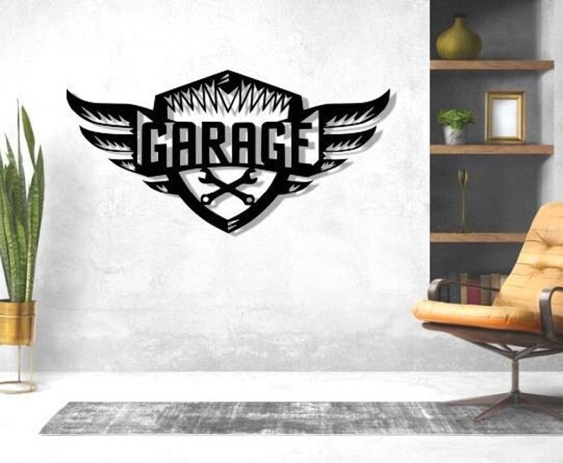 Garage Wings Sign, CNC Laser Cut Files (SVG, DXF) - Etsy