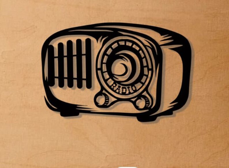 Old Radio Svg Dxf Png Files , Laser Cut File , Vintage Radio Station ...