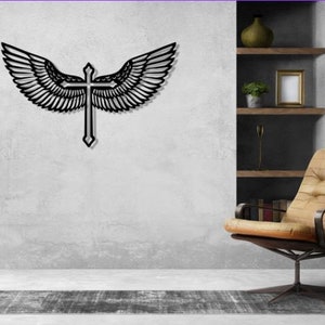 Angel Wings Cross SVG, Laser Cut File (digital Download) - Etsy