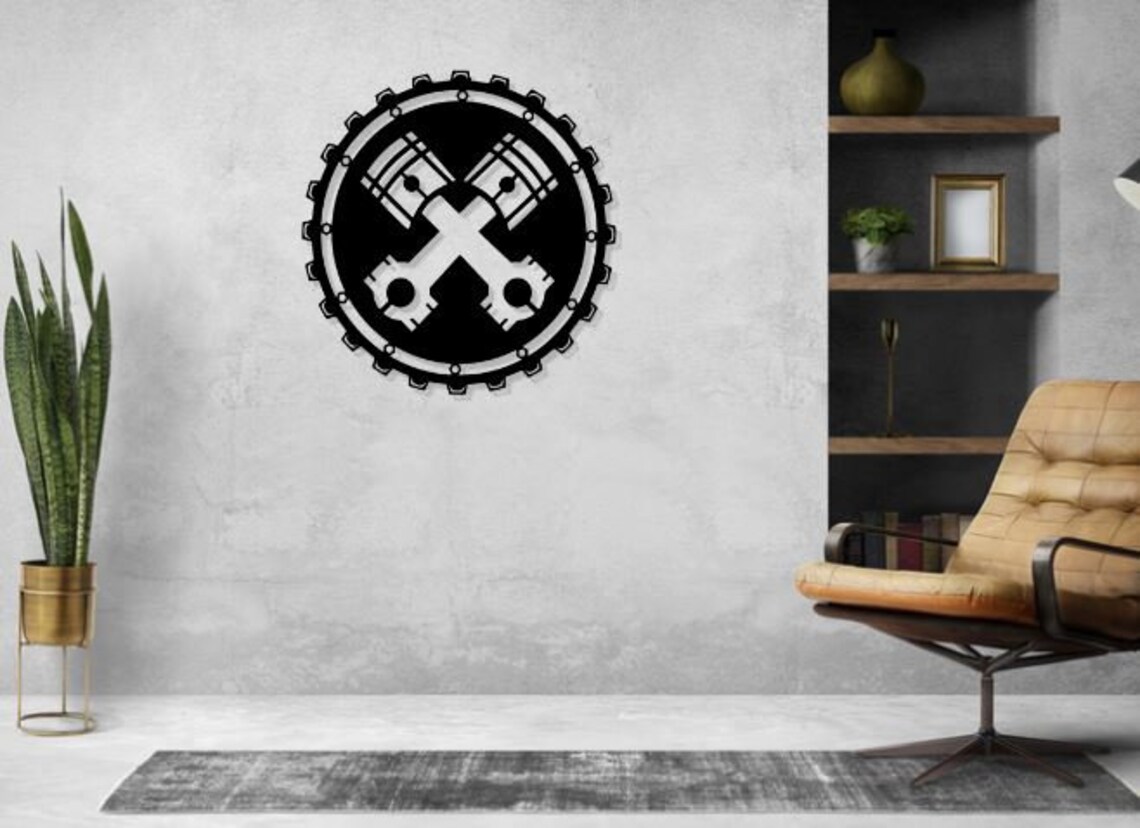 Pistons Svg Dxf Png Files , Laser Cut File , Gear , Piston , Motor ...