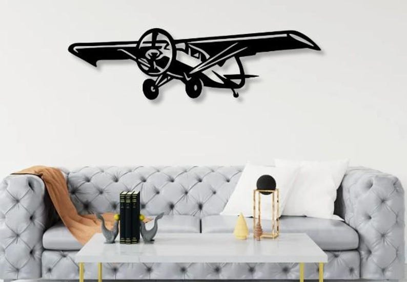 Vintage Plane Svg Dxf Png Files Aeroplane Aircraft Laser Cut File for ...