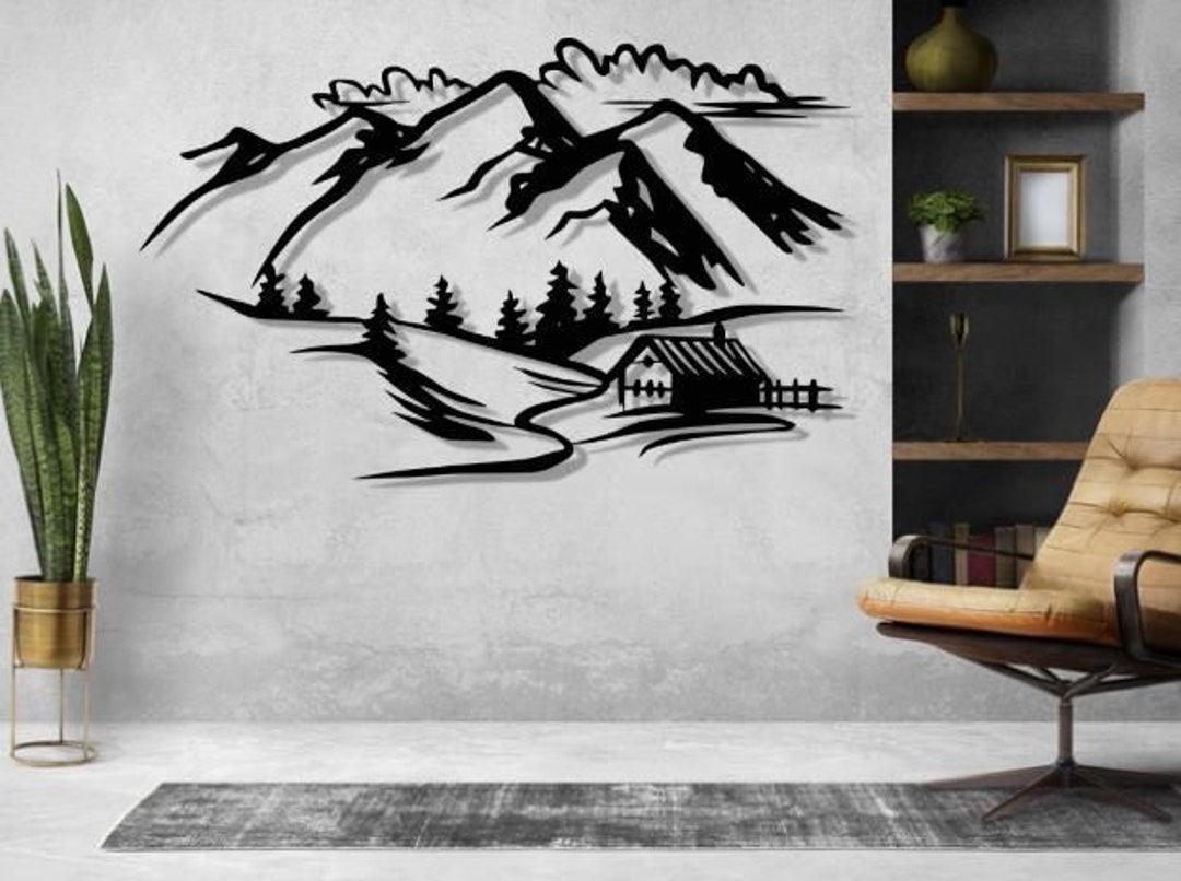 Cottage Svg Dxf Png Files , Laser Cut File , Cottage Nature Scene ...