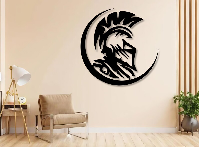 Spartan Warrior Wall Art Cut File (SVG, DXF, PNG) - Etsy Australia