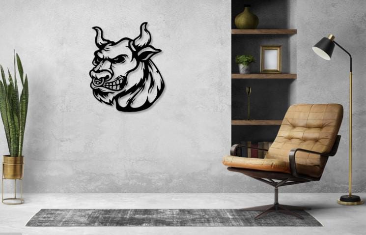 Bull Mascot Svg Dxf Png Files Bulls Svg Bulls Dxf Laser Cut File for ...