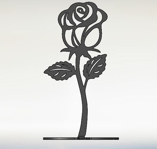 Metal Rose Svg Dxf Files , Laser Cut File , Rose Flower Flowers Hand ...