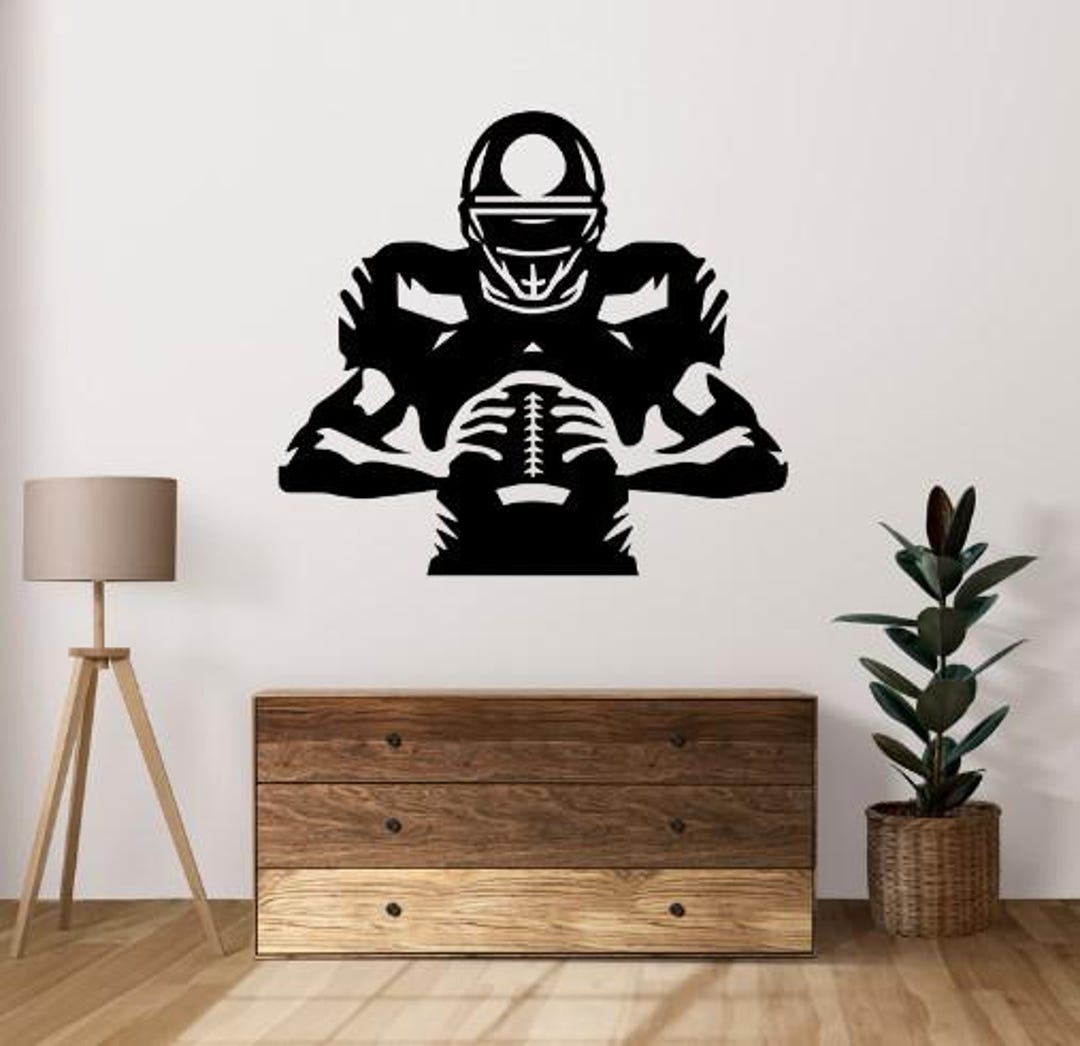 American Football Svg Dxf Png Files Wall Art Cut File for Cnc Laser ...