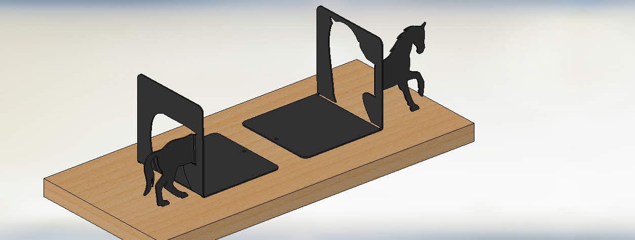 Bookend Dxf Svg Files , Horse Design , Sheet Metal Cut File , Cut and ...