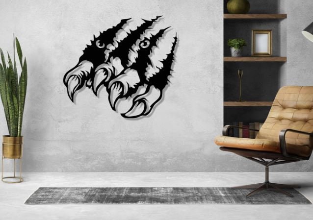 Claw Svg Dxf Files Laser Cut Fİle Wild Animal Eyes Claw - Etsy