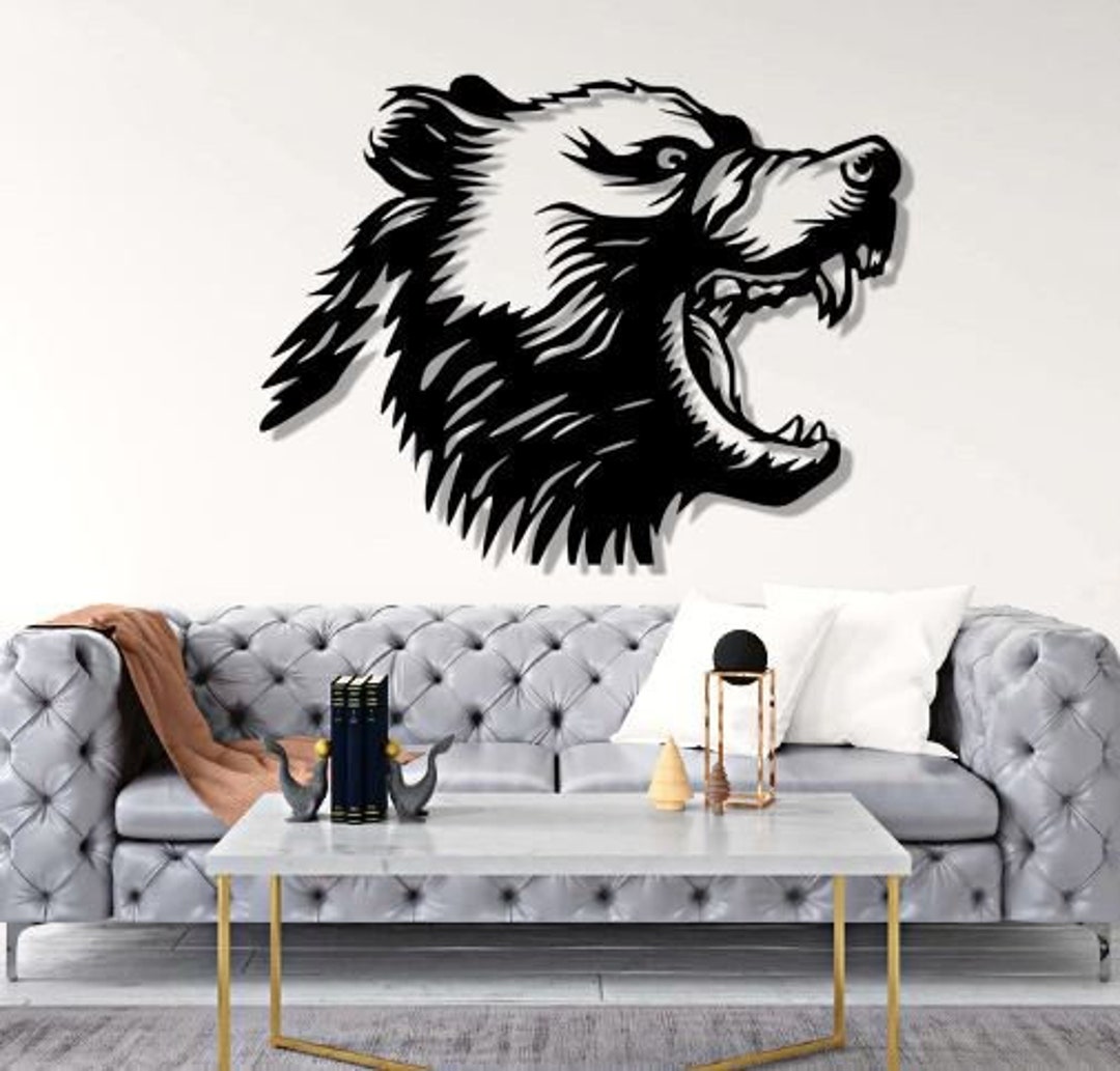 Roaring Svg Dxf Png Files , Laser Cut File , Bear Face Wall Art , for ...