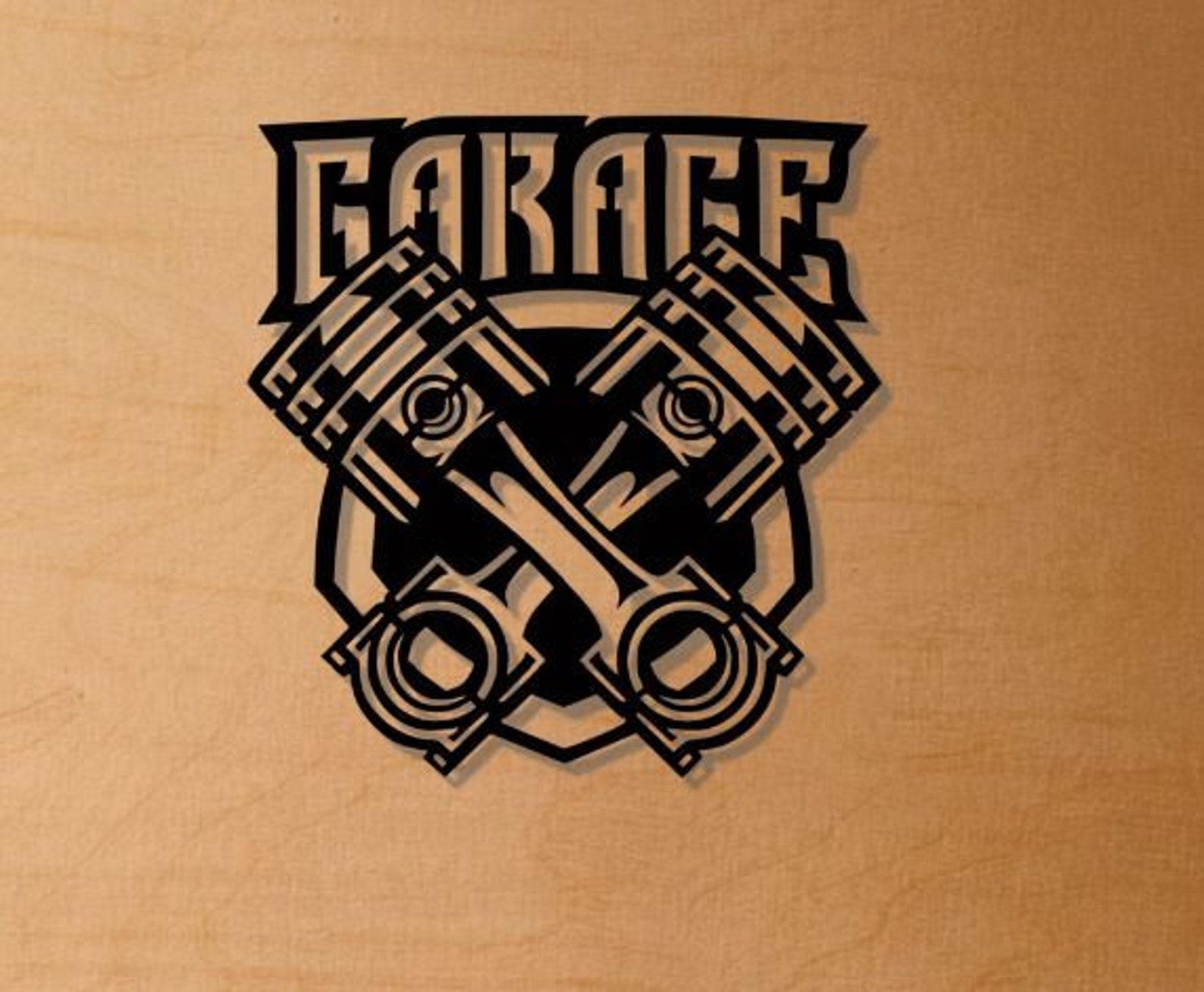Garage Svg Dxf Png Files , Laser Cut File , Piston , Garage Pistons ...