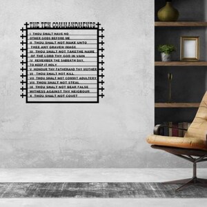 The Ten Commandments Svg Dxf Files Chrstian Jesus Religion Wall Art Cut ...