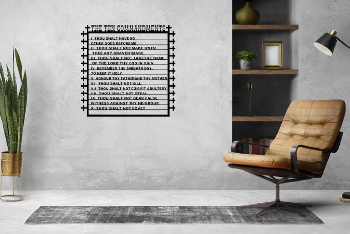 Ten Commandments Wall Art, Laser Cut Files (SVG, DXF) - Etsy