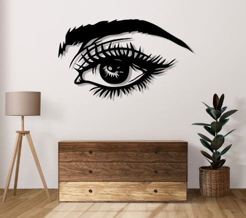 Eye Svg Dxf Png Files , Laser Cut File , Eye , Eyes , Eyelash ...