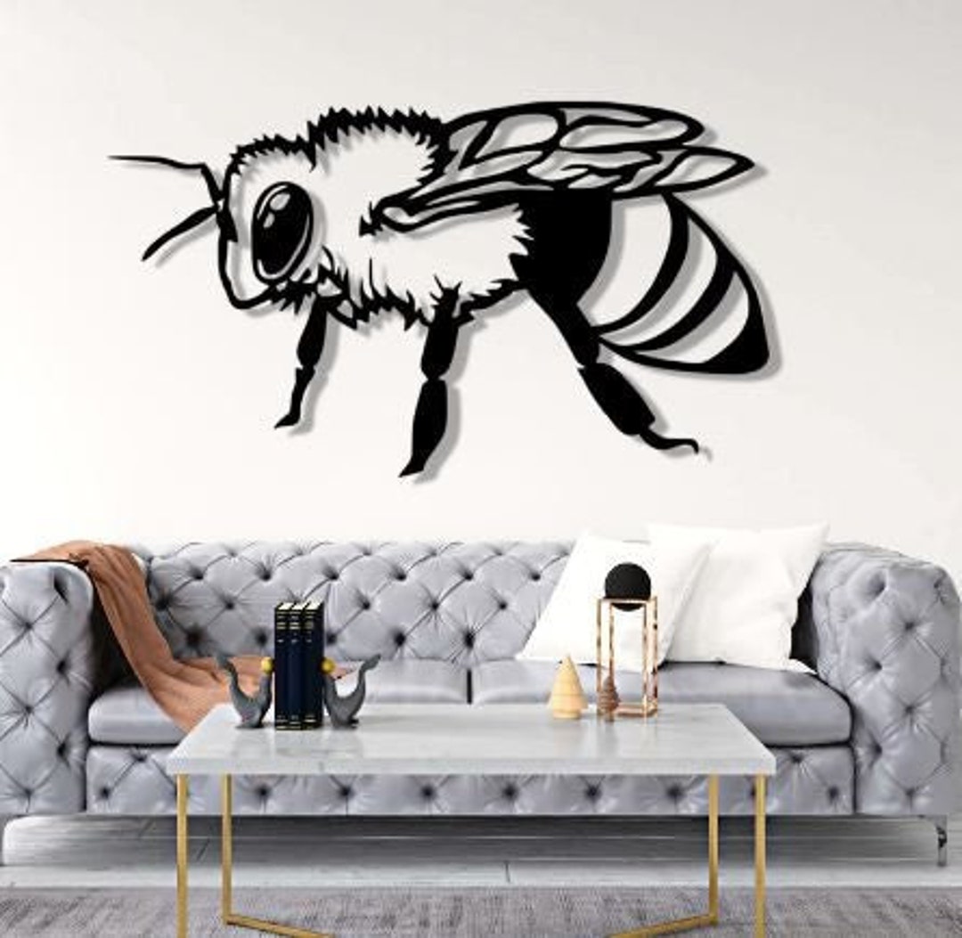 Bee Svg Dxf Png Files Laser Cut File Bee Honey Wall Art Honeycomb for ...