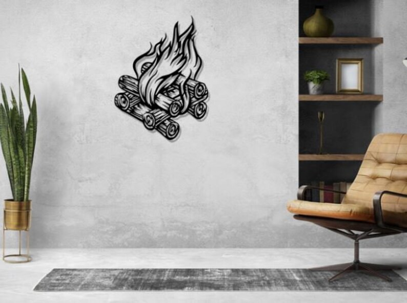 Fire Svg Dxf Png Files Laser Cut File Wood Firing Camp Vinyl for Cnc ...