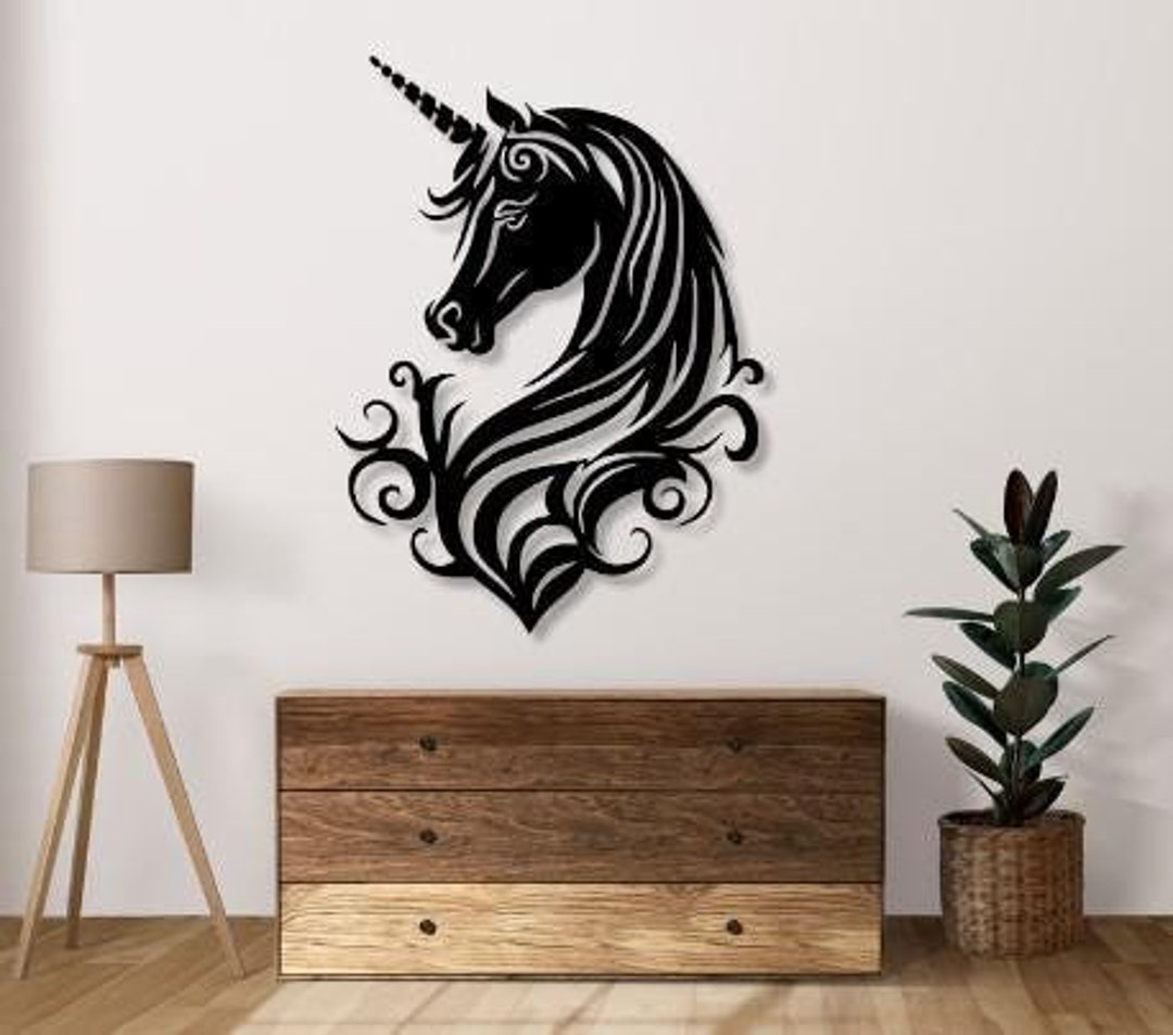 Unicorn Svg Dxf Png Files Unicorn Laser Cut File for Cnc Laser Plasma ...
