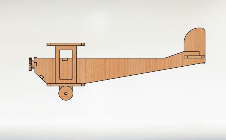 Plane Svg Dxf Files Laser Cut File Plane Aircraft Aeroplane Puzzle ...