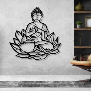 Buddha Svg Dxf Png Files Laser Cut File Pray Meditation - Etsy