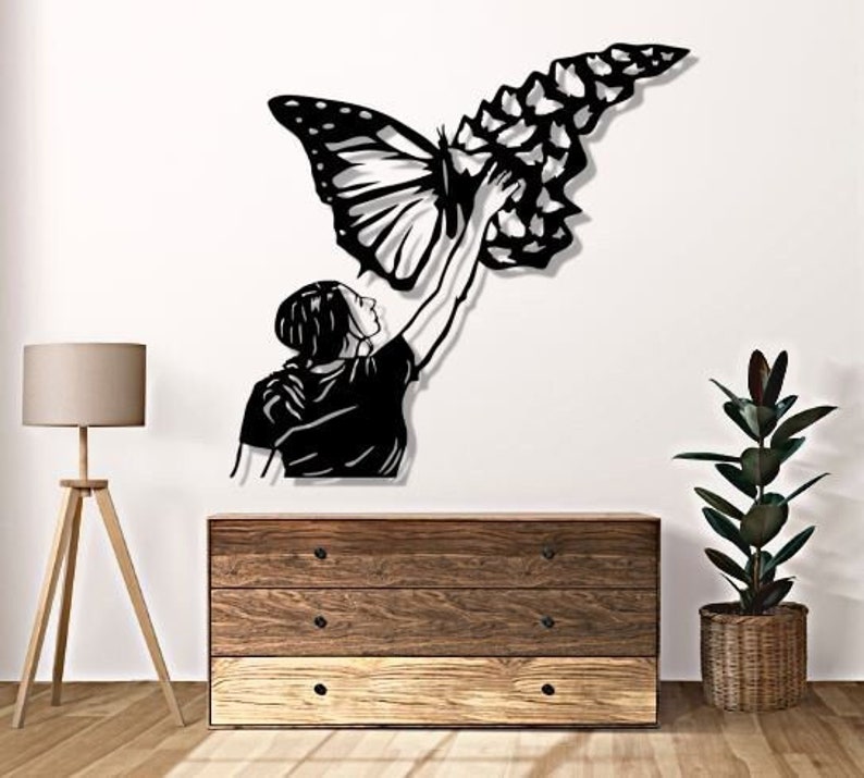 Butterfly Wall Art, Laser Cut Files (svg, Dxf, Png), CNC Plasma ...