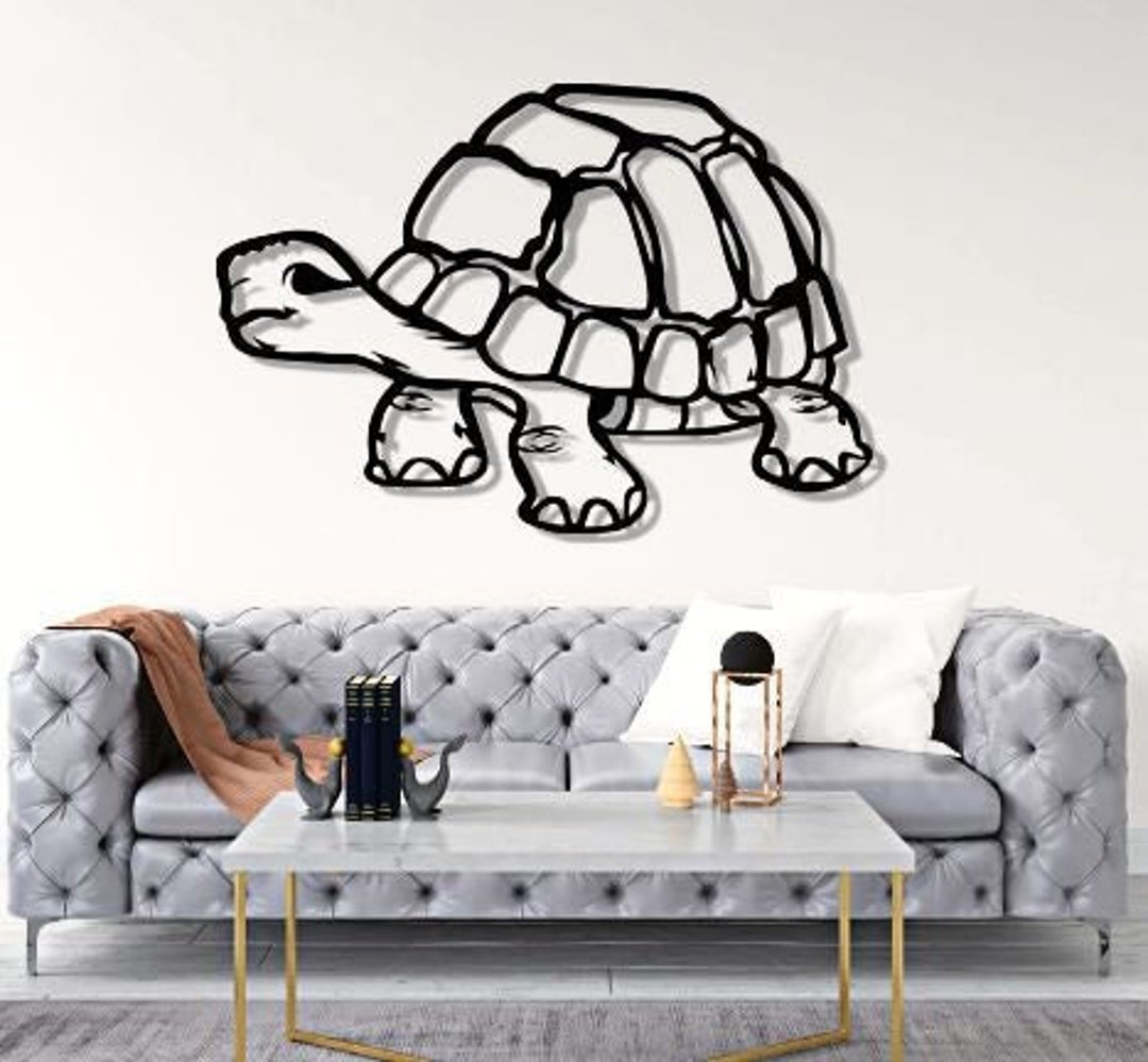 Turtle Svg Dxf Png Files Laser Cut File Turtle Wall Art for Cnc Laser ...