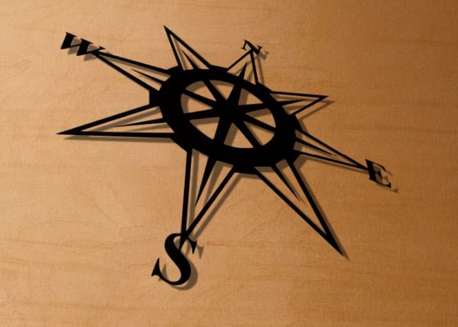 Compass Dxf , Svg Files , Laser Cutting , Wall , Decor , Printable ...