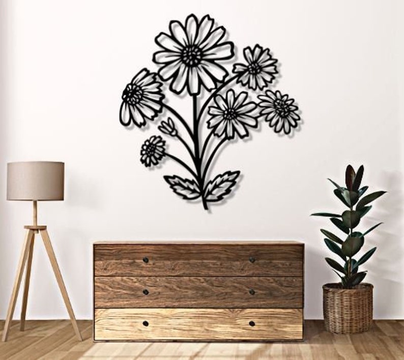 Daisy Svg Dxf Png Files , Laser Cut File , Wall Art , Flower , Flowers ...