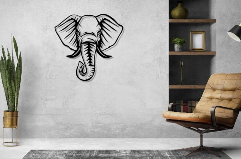 Elephant Svg Dxf Png Files , Laser Cut File , Elephant Wll Art ...