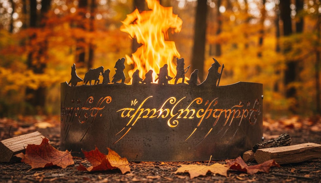 Fire Ring Dxf Svg Files , Lotr ,firepit , Fire , Area Ring Metal Cut ...