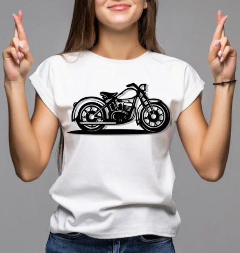 Motorcycle Svg Dxf Png Files , Laser Cut File Motorcycle Side View Wall ...