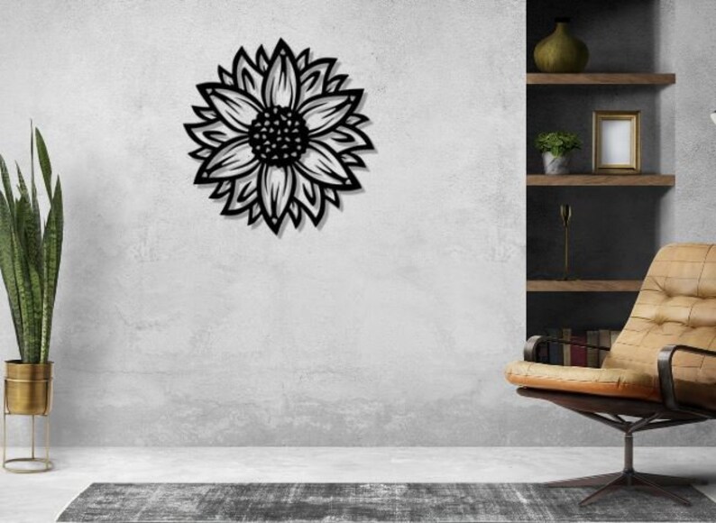 Sunflower Svg Dxf Png Files , Laser Cut File , Sunflower , Flower ...