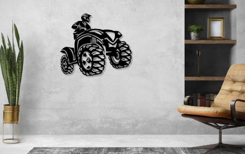 ATV Rider Wall Art, CNC Laser Cut File (svg, Dxf, Png) - Etsy