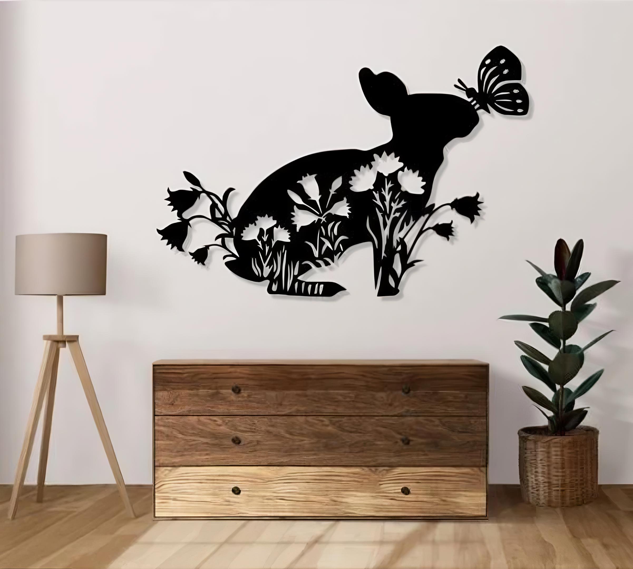 Rabbit Svg Dxf Png Files , Laser Cut File , Cricut Rabbit , Bunny ...