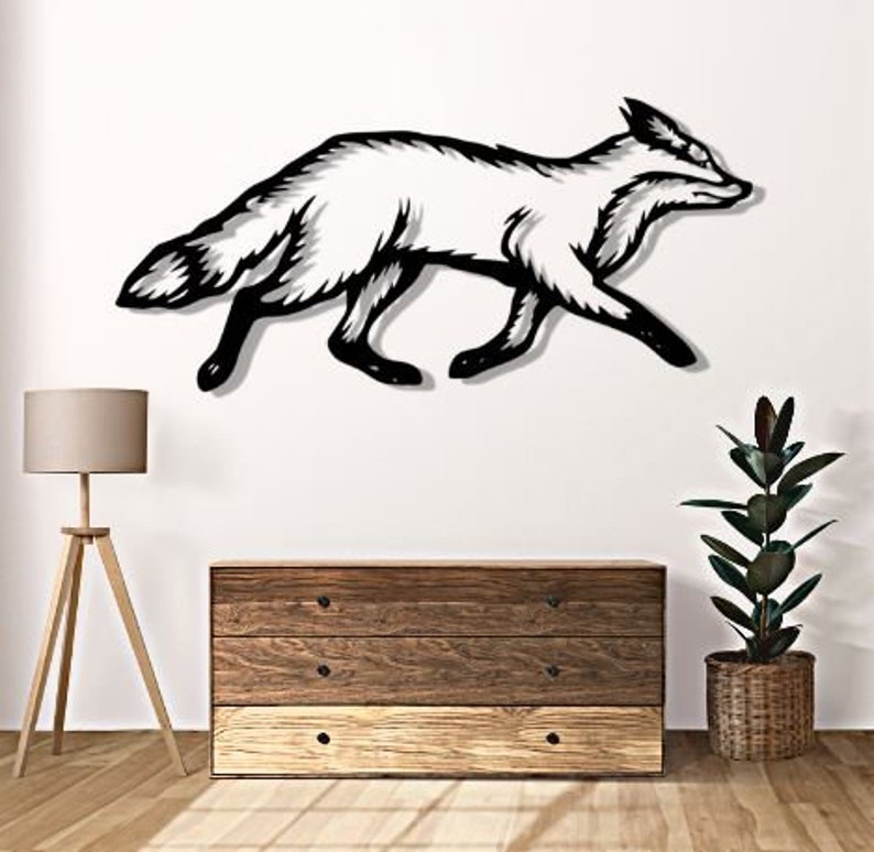 Fox Svg Dxf Png Files , Laser Cut File , Fox Wall Art Cut File for Cnc ...