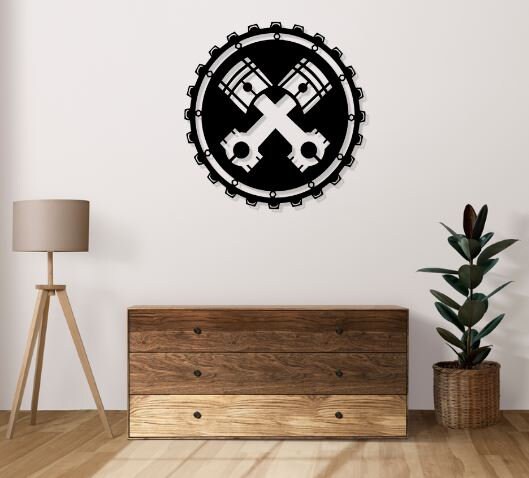 Pistons Svg Dxf Png Files , Laser Cut File , Gear , Piston , Motor ...