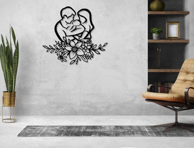 Family Svg Dxf Png Files , Laser Cut File , Dad , Mom , Child , Flora ...
