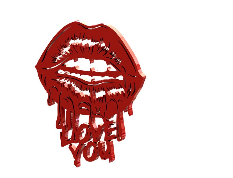 Lips STL File for 3D Printer Machines - Etsy