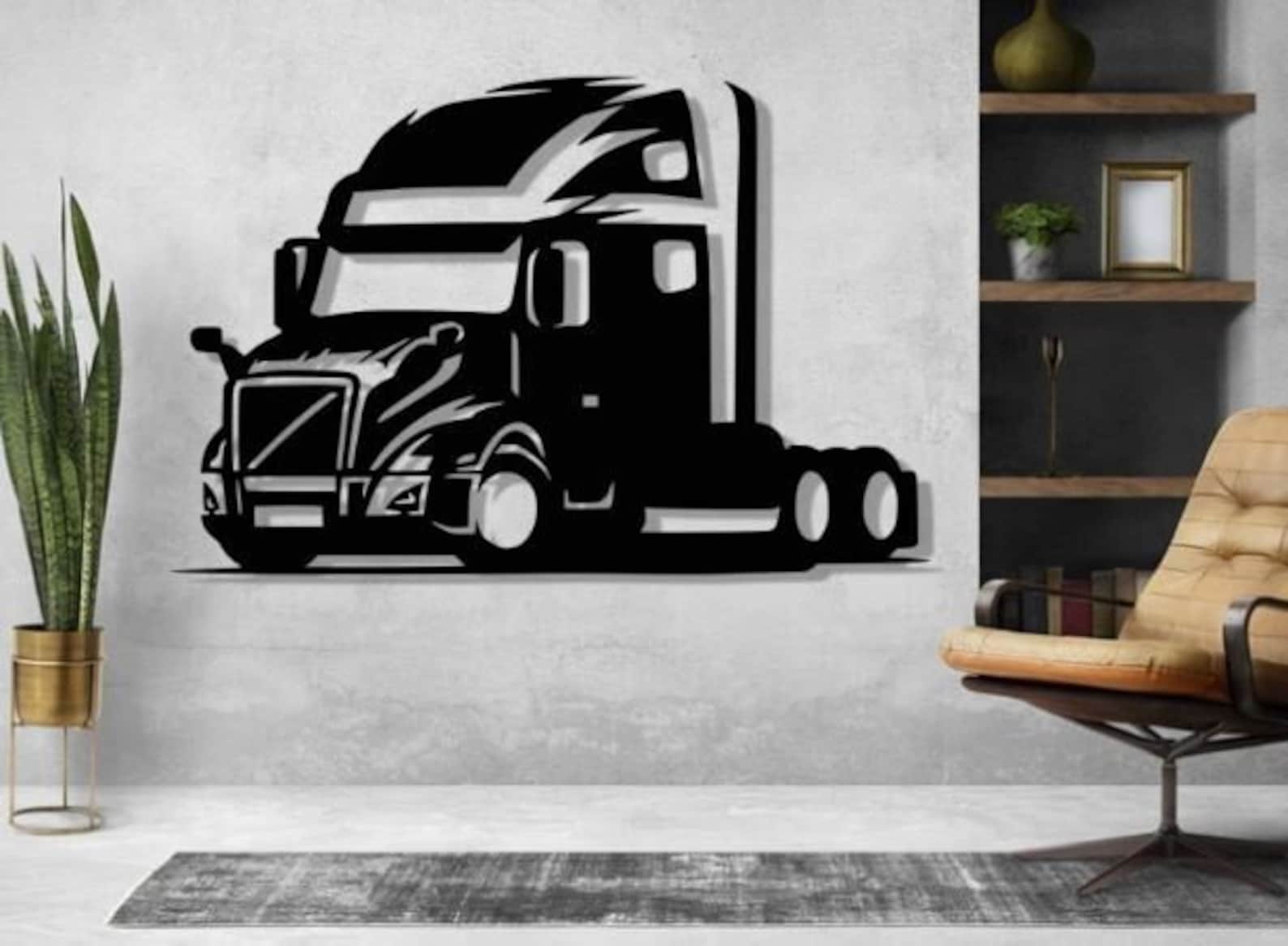 Truck Svg Dxf Png Files Laser Cut File Truck Big Vehicle - Etsy