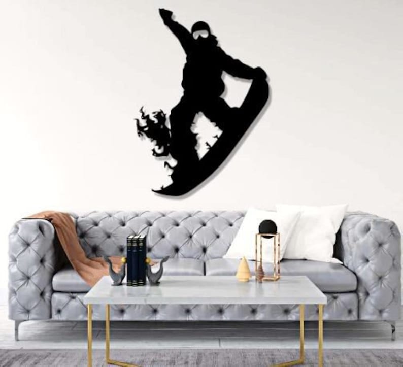 Snowboard Wall Art, Winter Sports Cut Files (SVG, DXF, PNG) - Etsy